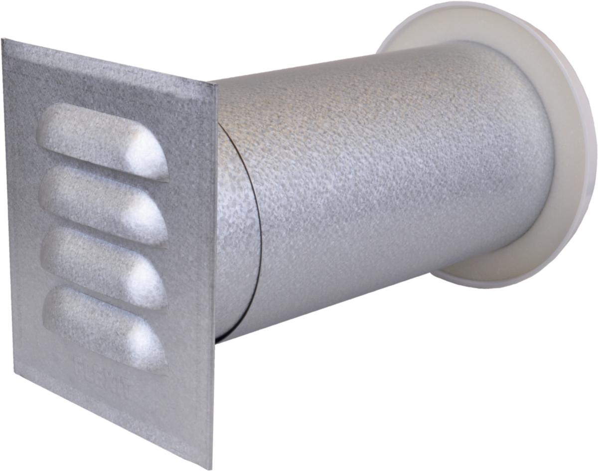 Veggventil-sjrist aluz ø100 flexit - friskluftsventil, st...