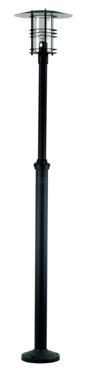 Utearmatur stockholm sort 10 norlys 1-lykt e27 - stolpe...